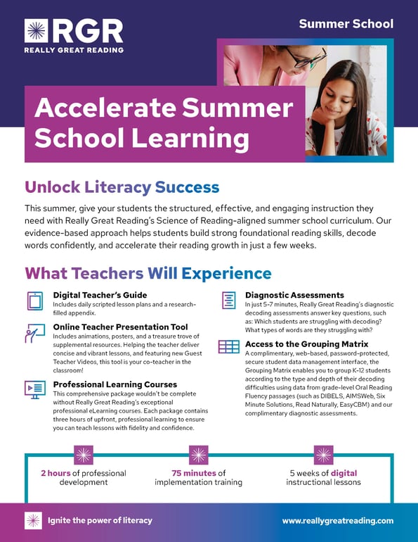 Summer School One-Pager